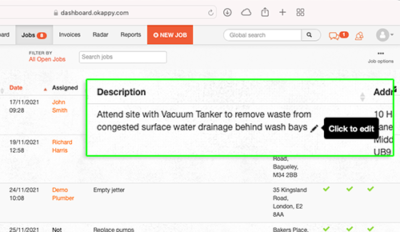 Logged Out of Our Job Management App | Okappy