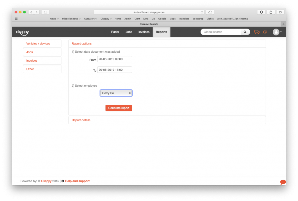 Adding and storing employee documents - Okappy