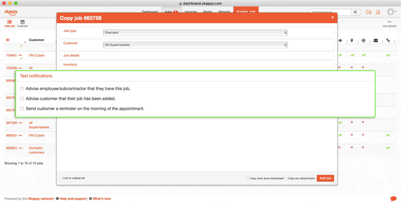 Sending Automated Text Message Reminders Okappy