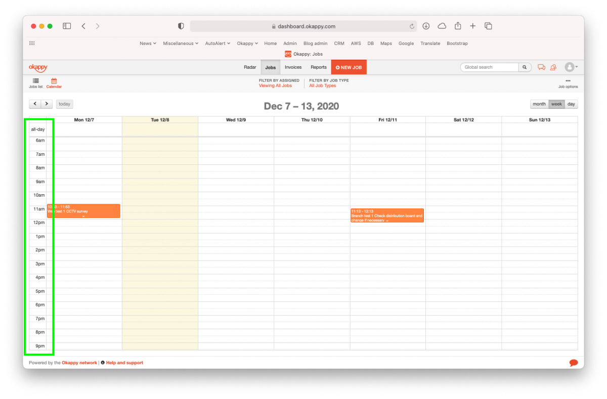 Updating your business hours - Okappy