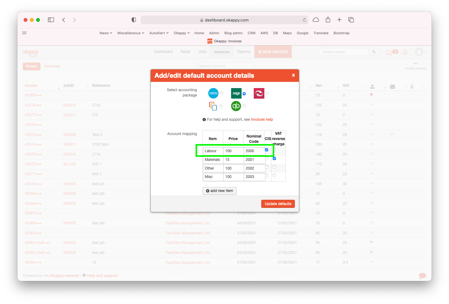 How to raise a CIS invoice for a customer - Okappy