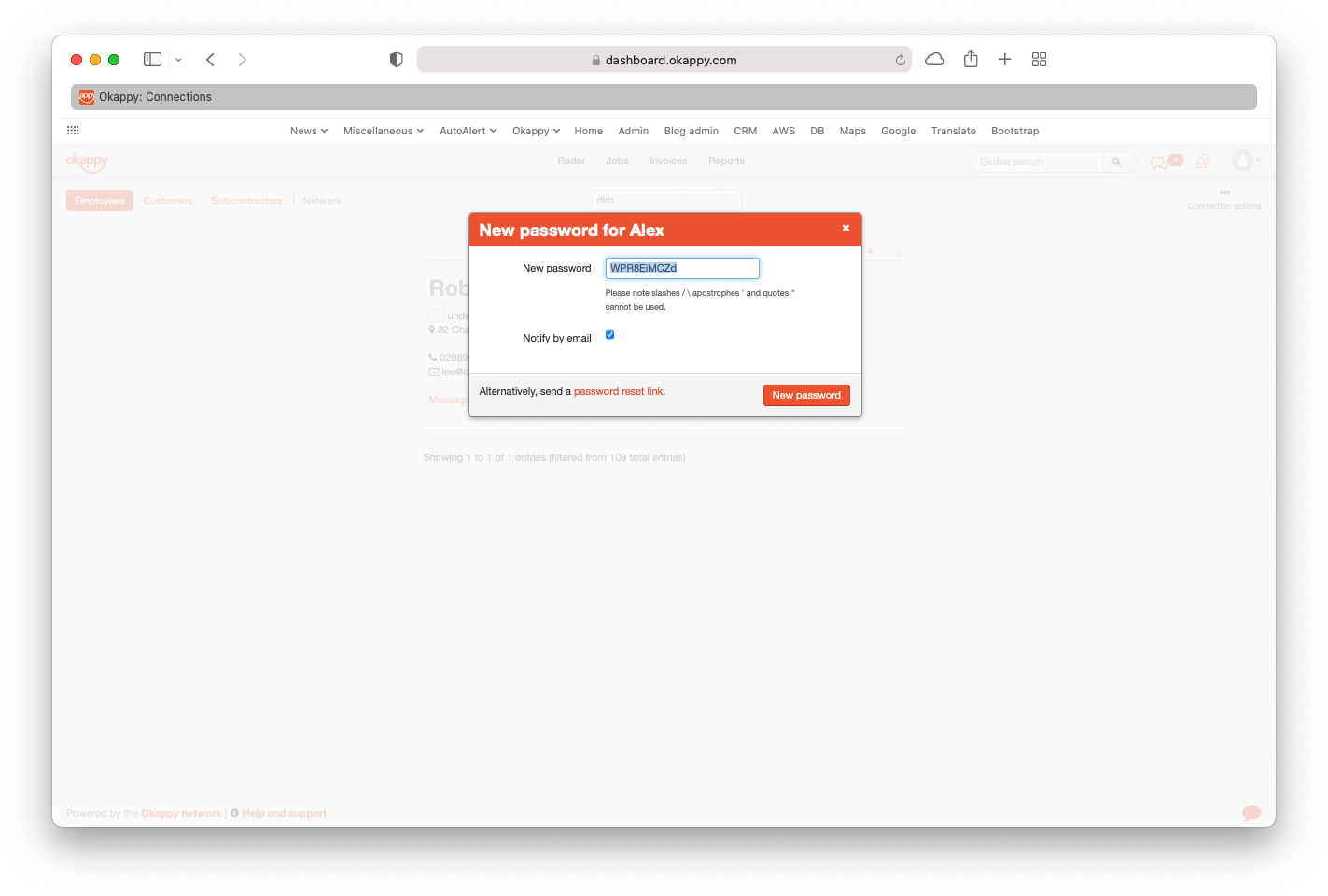 Changing An Employee Password Okappy