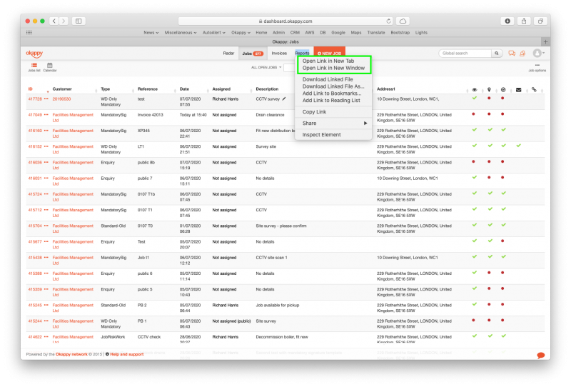 Logged Out of Our Job Management App | Okappy